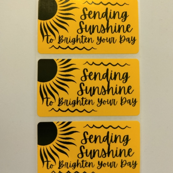 Hand Crafted | Office | 0 Sending Sunshine Shipping Labels Thermal ...